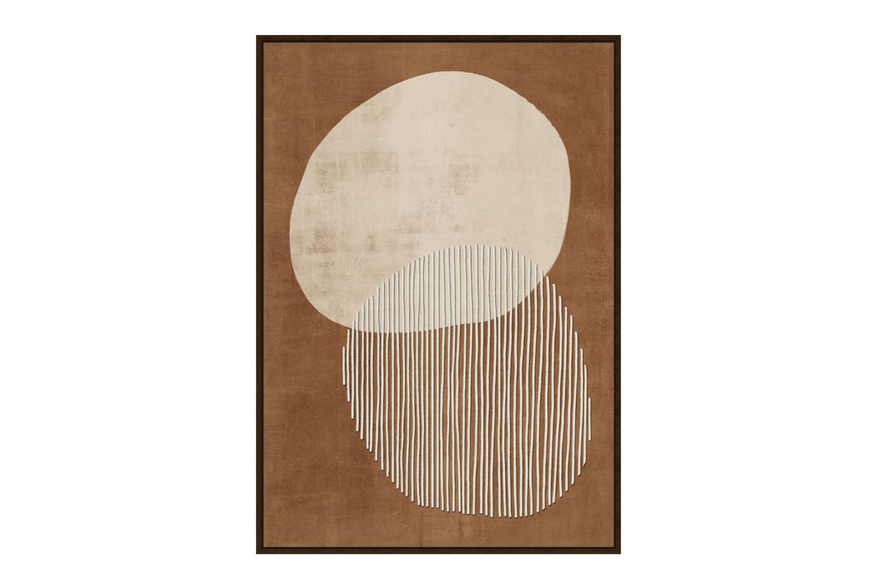 CONVEX PAINT DECOR CANVAS BEIG - Mallouppas Group