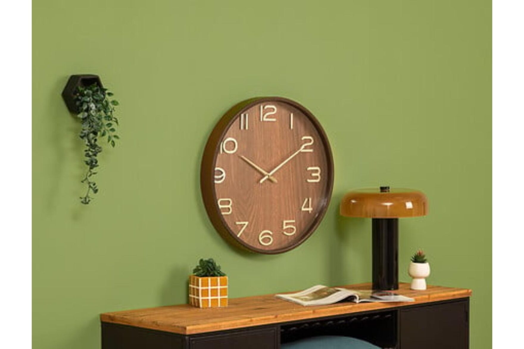 WOOD CLOCK IVANA BROWN D55MAR – Collection in Cyprus | Four Day Clearance