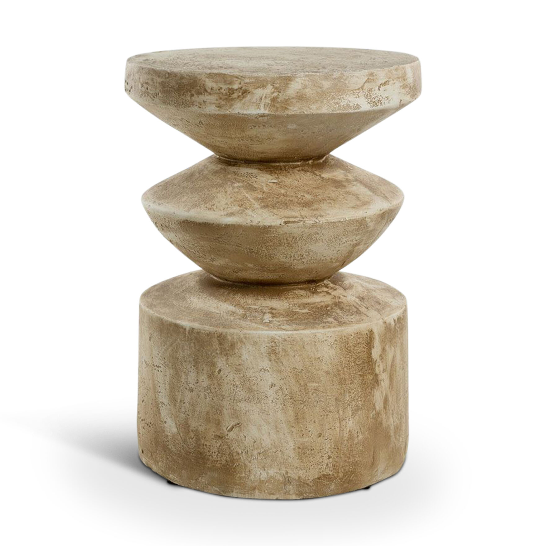 SANDY Side Table Light Brown – Collection in Cyprus | Four Day Clearance