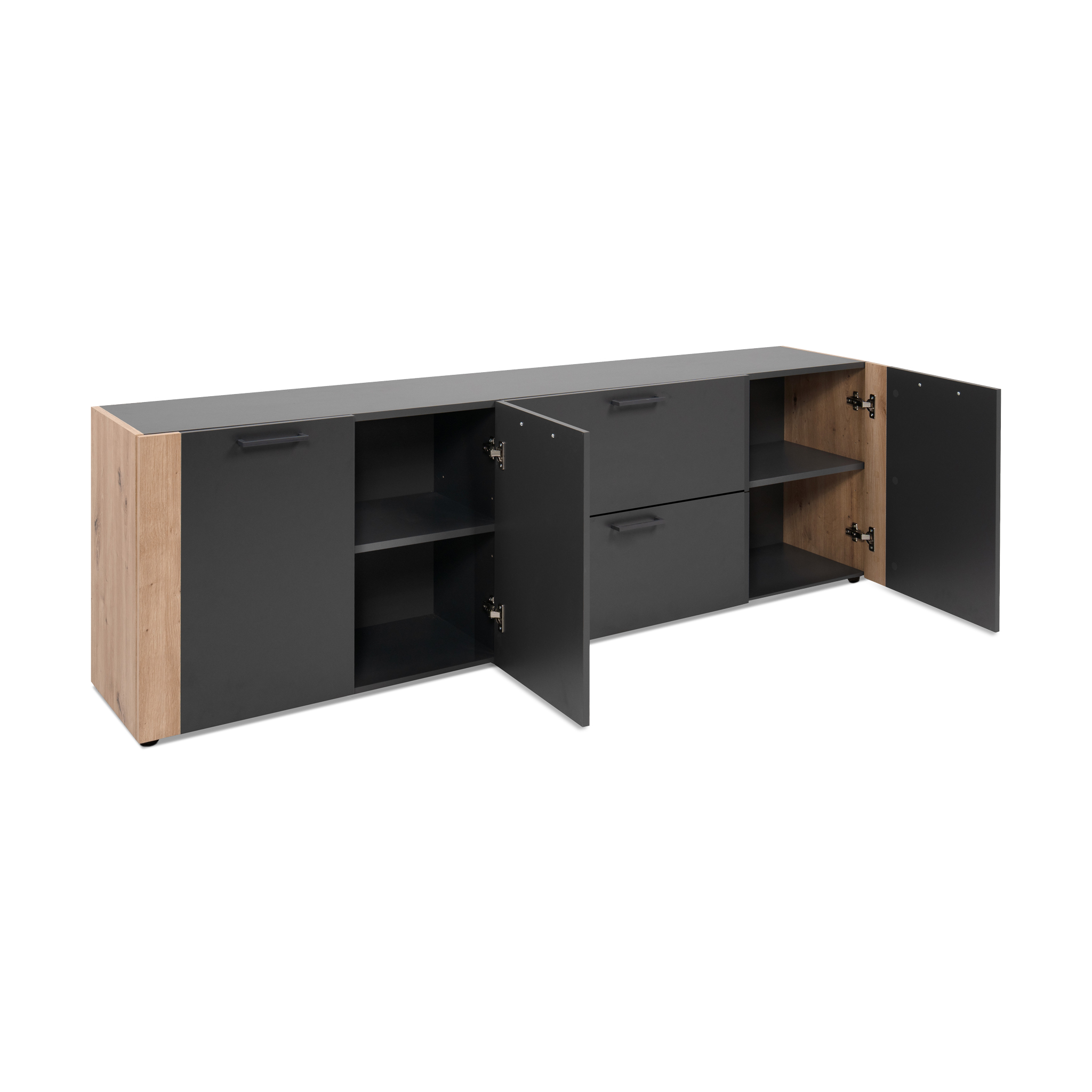 CENTO Anthracite and Artisan Oak TV Stand – Collection in Cyprus | Four ...
