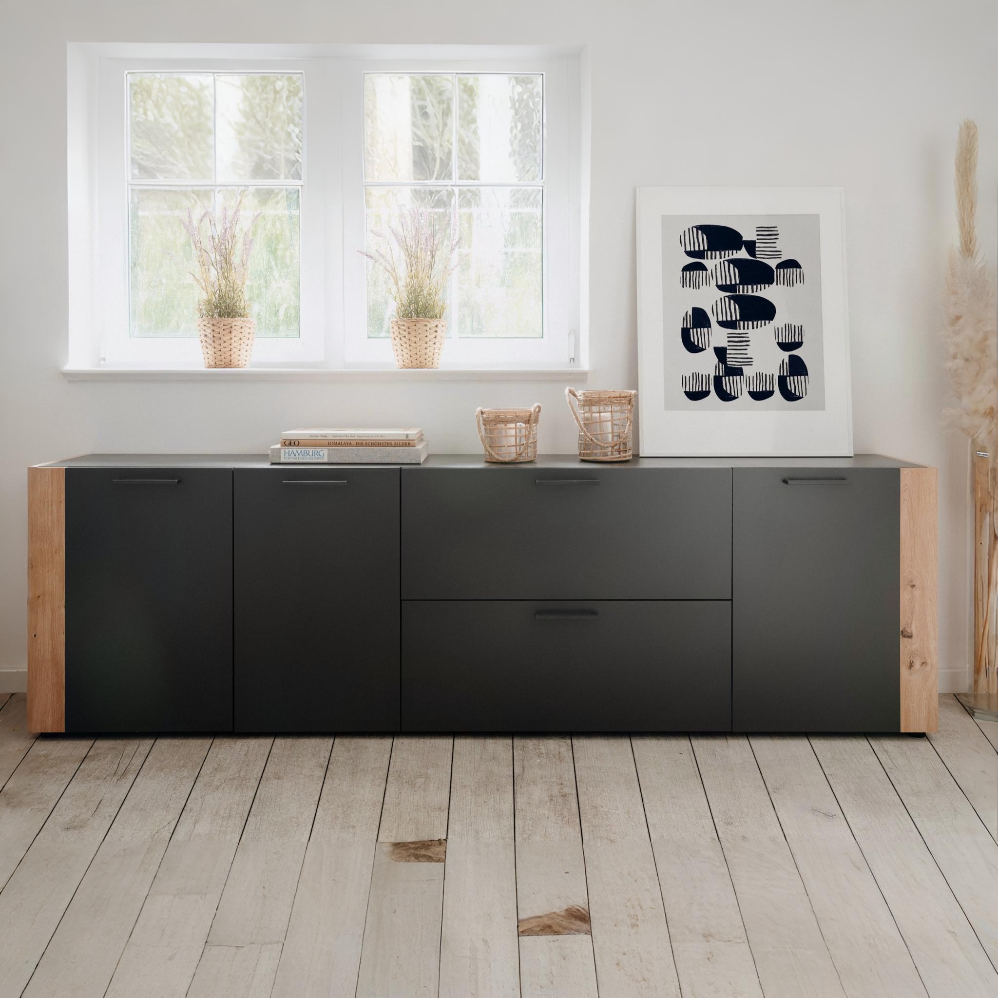 CENTO Anthracite and Artisan Oak TV Stand – Collection in Cyprus | Four ...