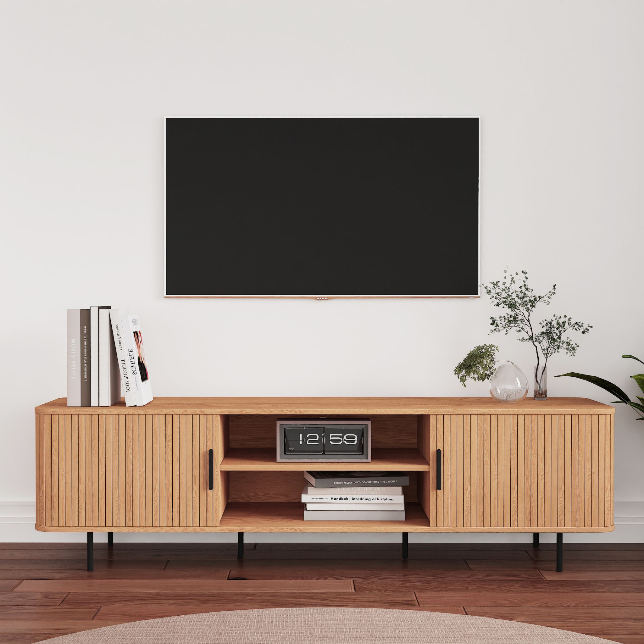 KAJSA Oak TV Stand – Collection in Cyprus | Four Day Clearance