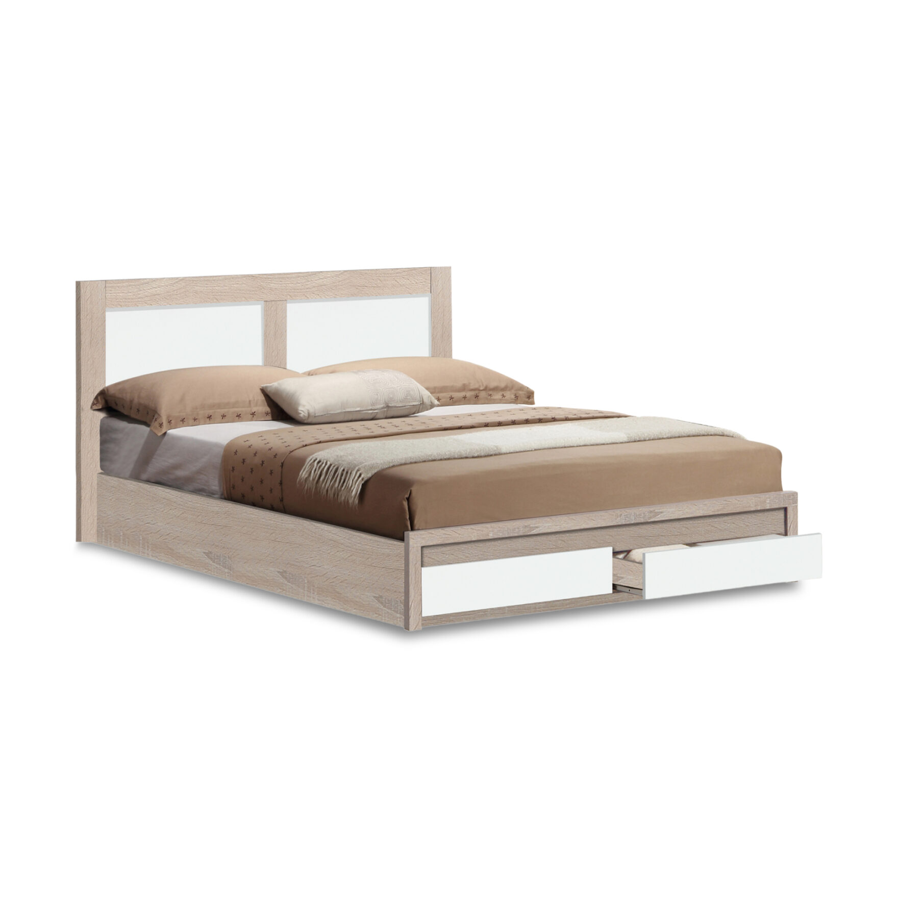 CAPRI Sonoma and White 5 Feet Bed – Collection in Cyprus | Four Day ...