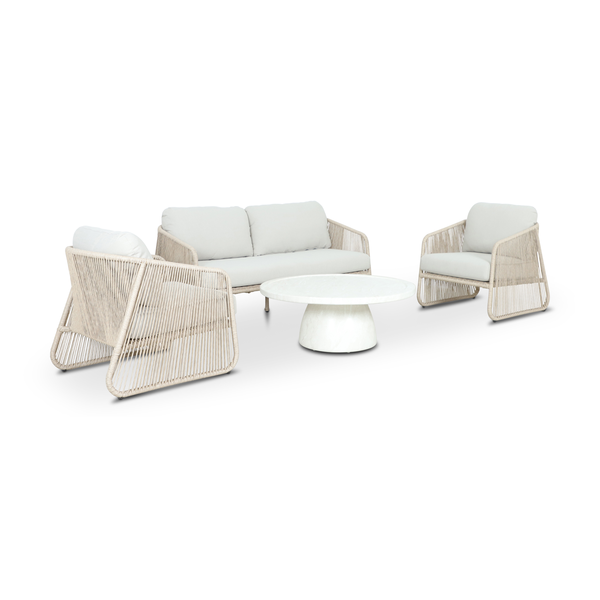 SKYLAR Beige Outdoor Lounge Set – Collection in Cyprus | Four Day Clearance